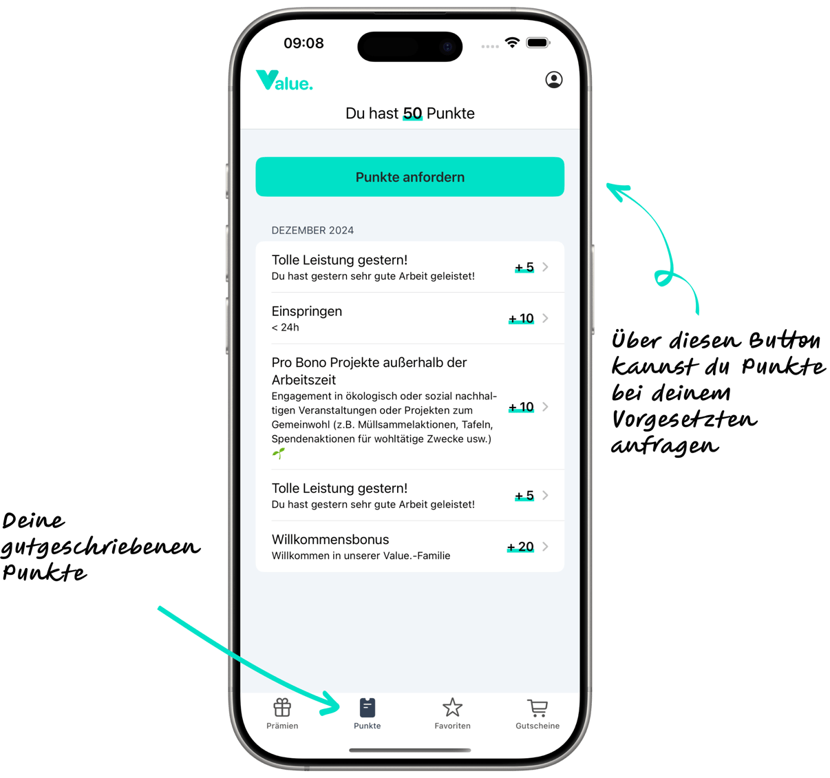 Wie funktioniert die Value-App?